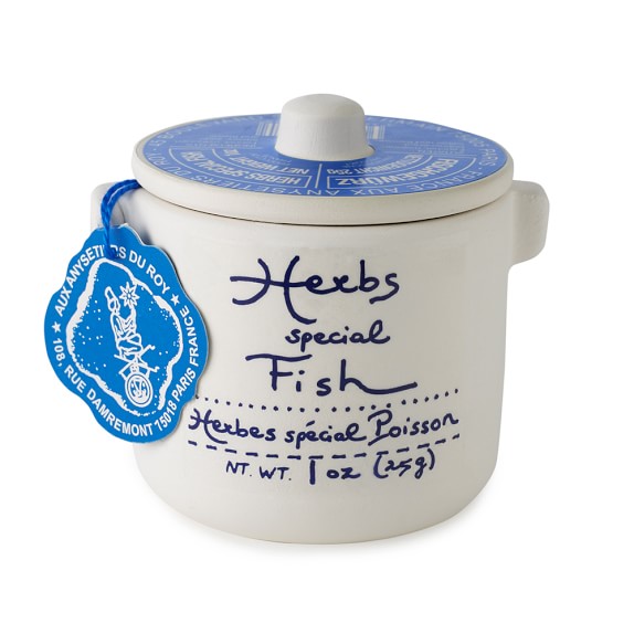 Fish Herbs in Ceramic Crock | Williams Sonoma